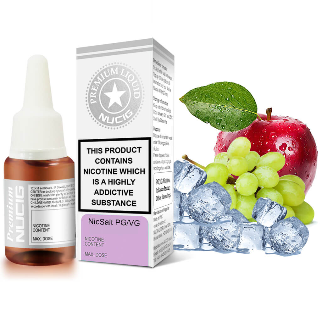 E liquid Iced Apple & Grape Flavour | NUCIG