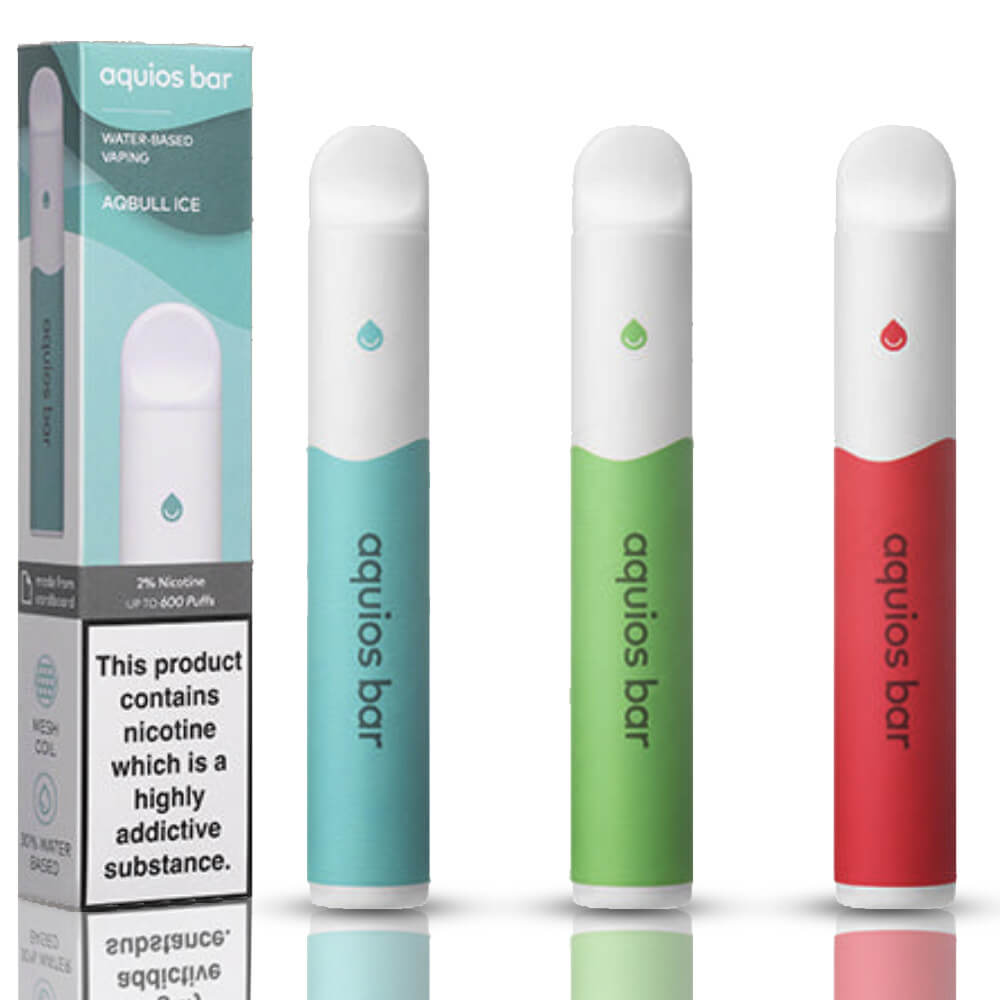 20mg Aquios Bar Water Based Recyclable Disposable 600 Puffs | NUCIG
