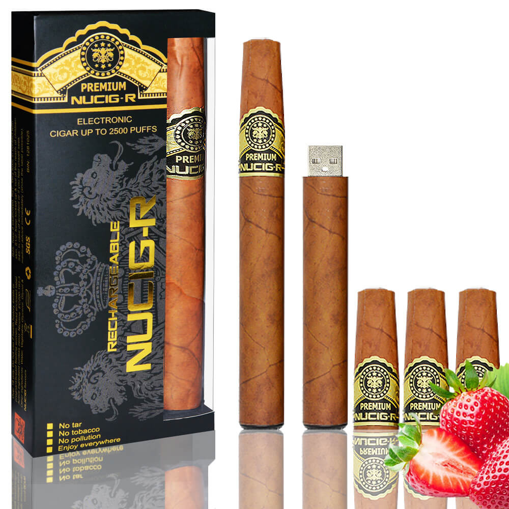 Rechargeable E Cigar - Strawberry Flavour | NUCIG