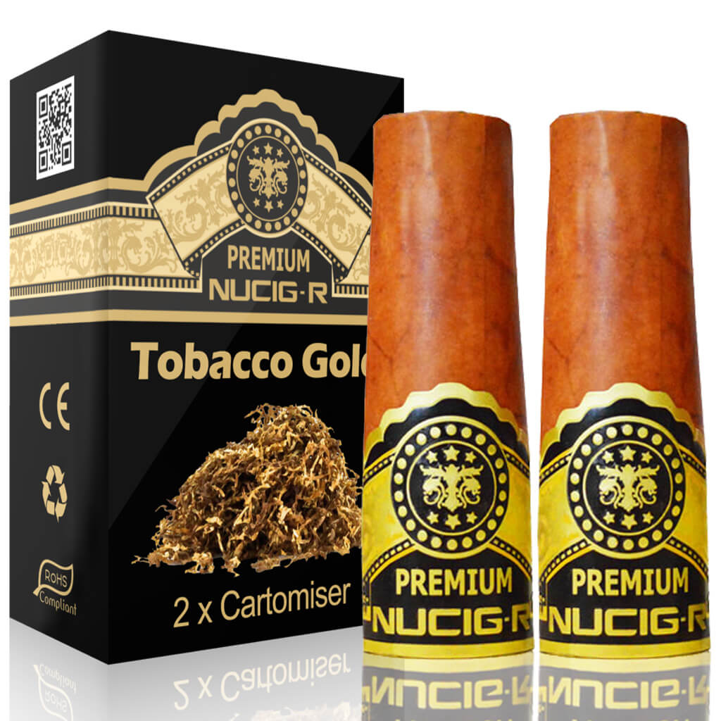 Buy NUCIG Rechargeable Electronic E CIGAR Filter Pack - Tobacco Gold ...